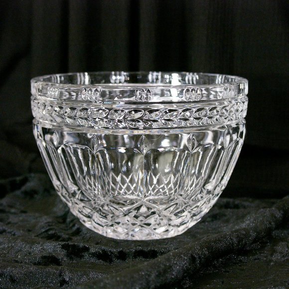 Bombay | Dining | Vintage Bombay Glass Bowl 3cups Cut Crystal Diamond ...